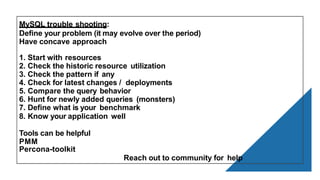Best practices for running MySQL on production - Vaibhav Upadhyay | PPT