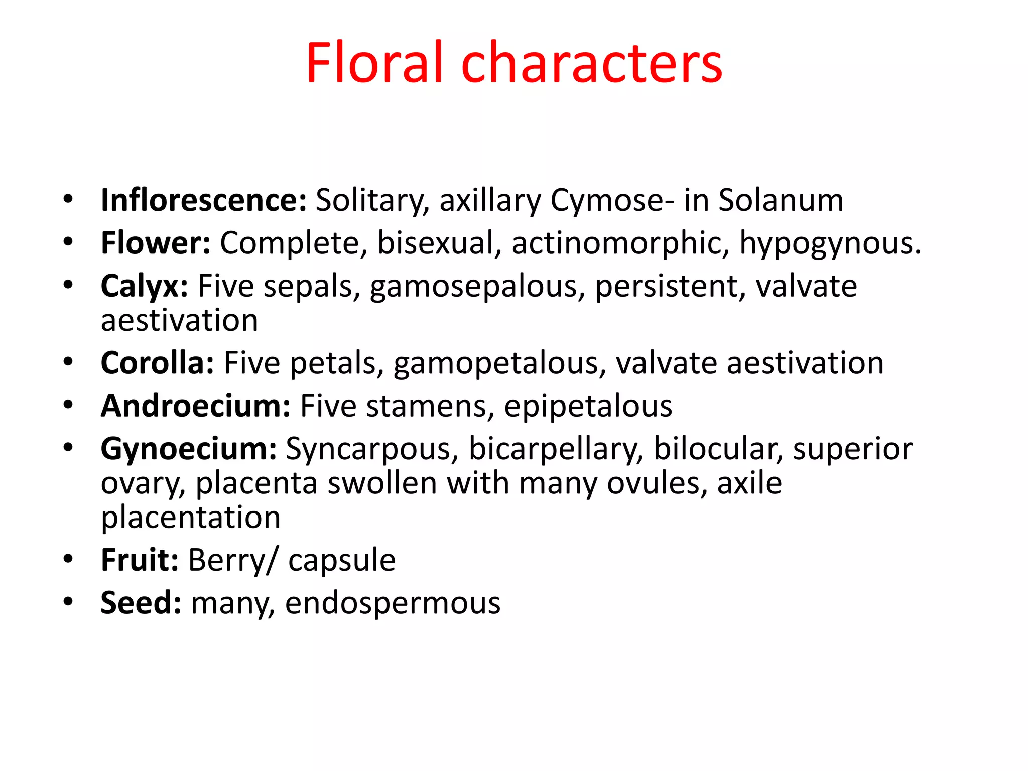 Floral Formula Class 11 Biology | PPTX