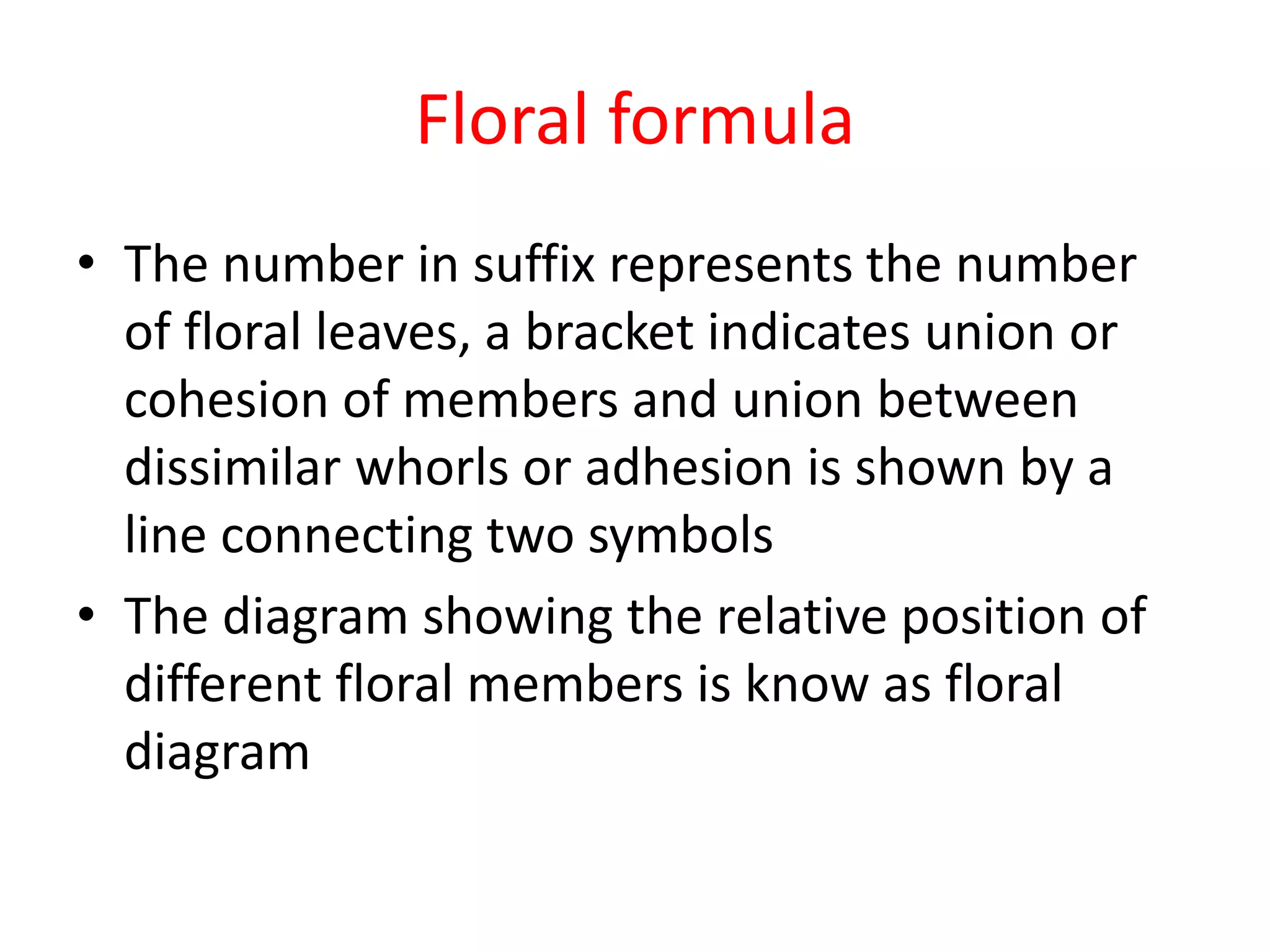 Floral Formula Class 11 Biology | PPTX