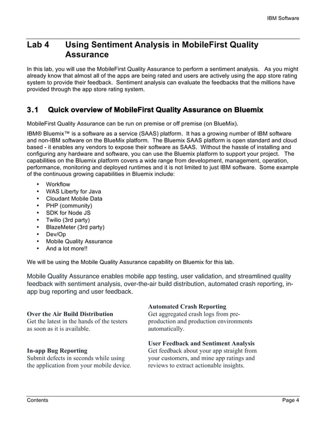 IBM MobileFirst Platform Pot Sentiment Analysis v3 | PDF | Cloud Computing | Internet