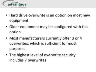 MFP Hard Drive Security | PPT