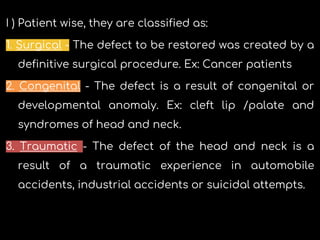MAXILLOFACIAL PROSTHETIC MATERIALS (MFP MATERIALS) | PPTX