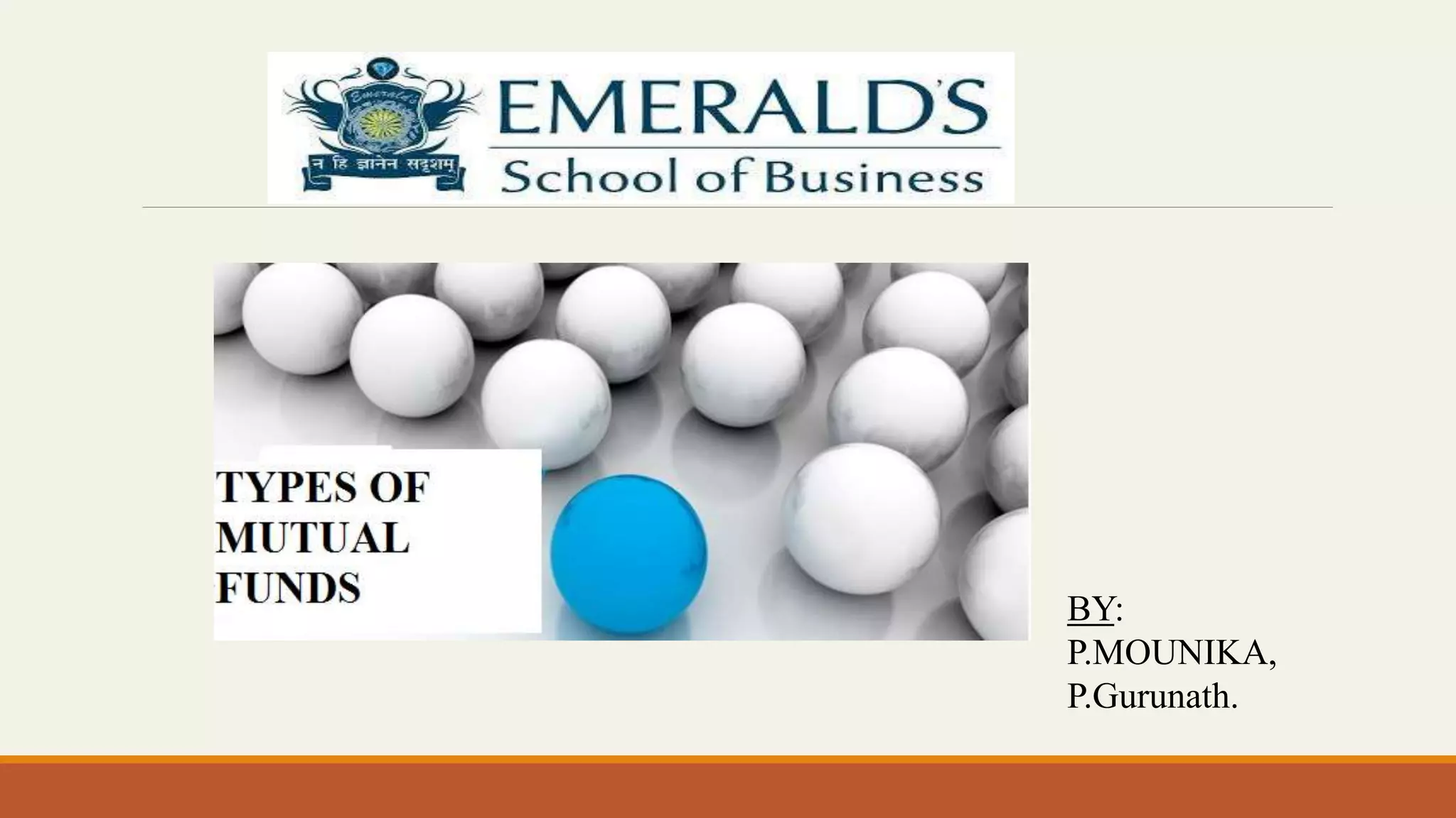 Mutual Funds Classification | PPTX