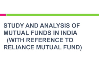 Mutual fund ppt | PPTX
