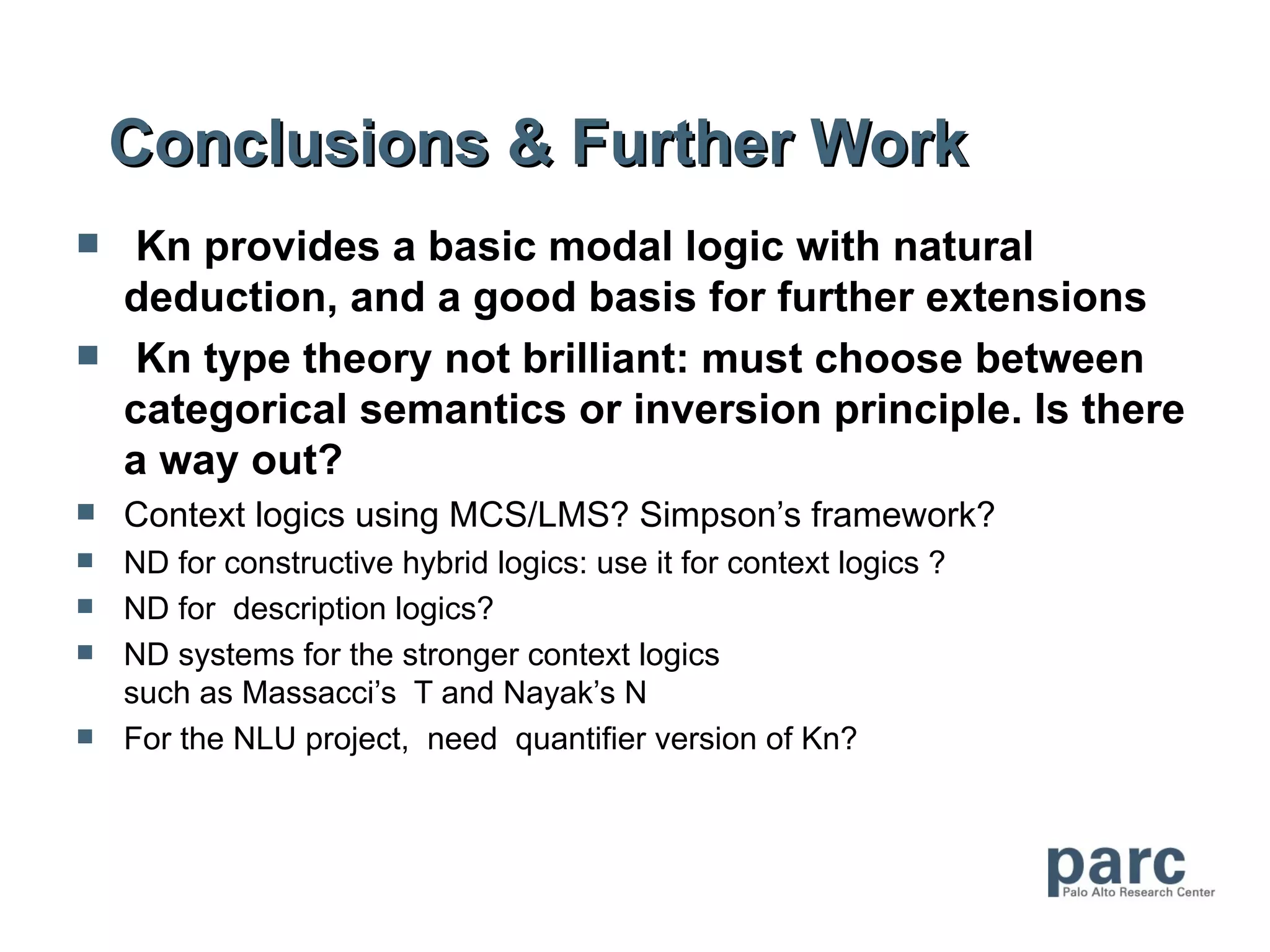 Logics of Context and Modal Type Theories | PDF