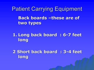 LIFTING & MOVING A PATIENT during disaster. | PPT