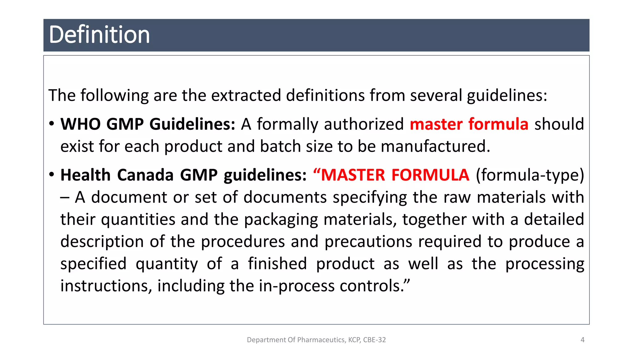 Documentation in Pharmaceutical Industry | PPTX