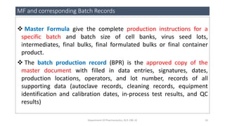 Documentation in Pharmaceutical Industry | PPTX