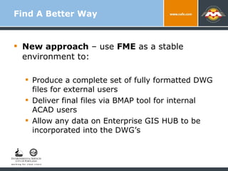 The Best Come from Fresh Ingredients: Creating CAD Files from an Enterprise SDE Server | PPT