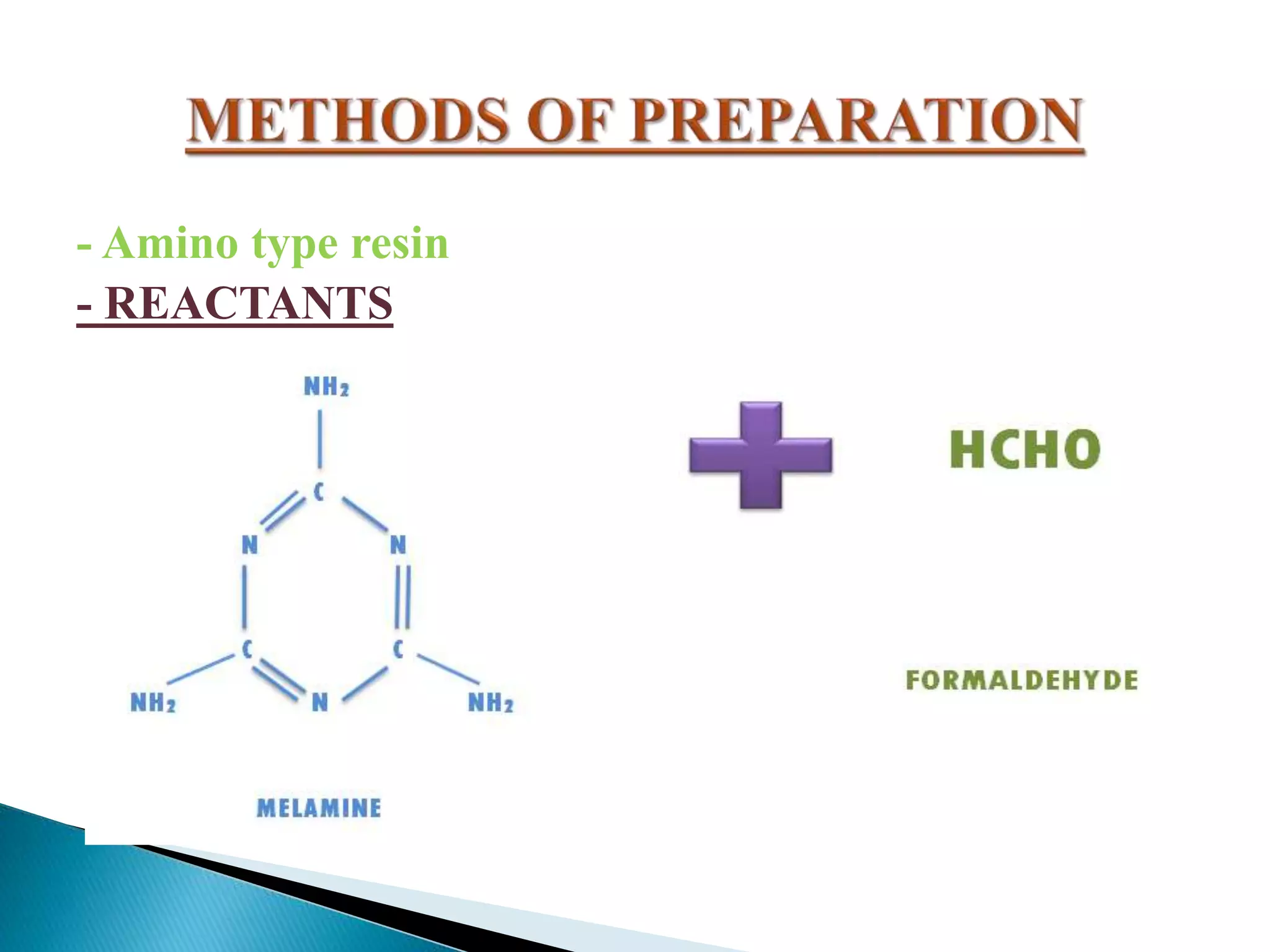 Melamine Formaldehyde | PPTX