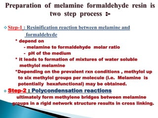 Melamine Formaldehyde | PPTX