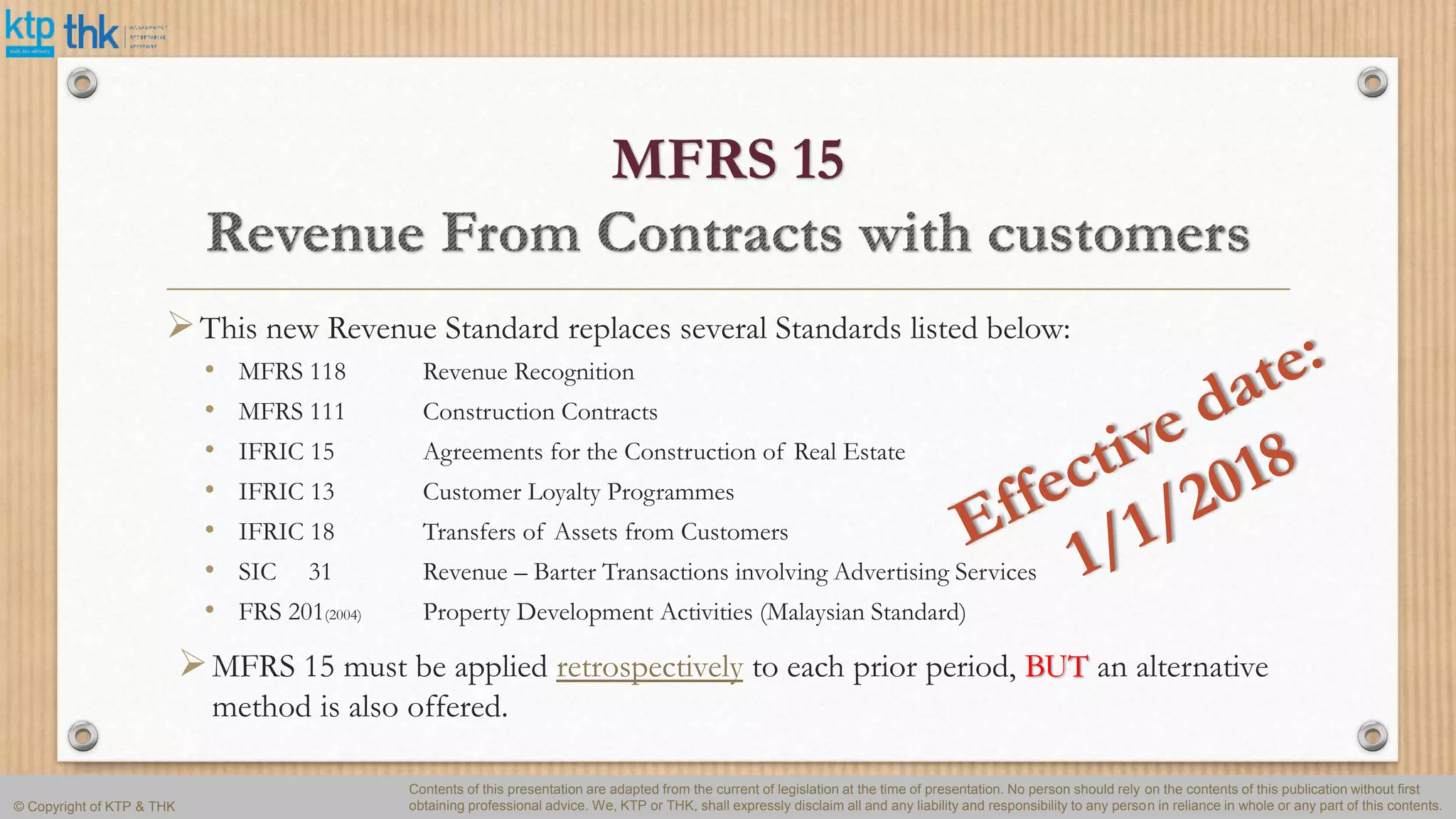MFRS15 Revenue from contracts with customers | PPTX