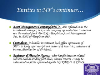 mutual fund- an investment option | PPTX