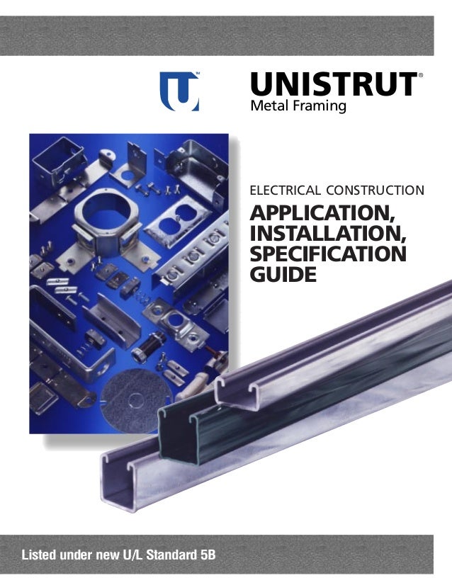 Download The Latest Unistrut Product Catalog The Unistrut