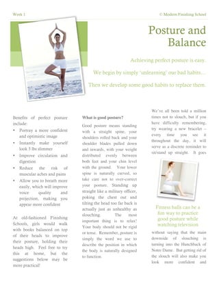 Poise and Posture | PDF