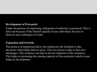 Organization: Meaning and Types; Delegation of Authority & Span of ...