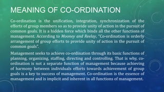 Motivation, Co-ordination & Communication | PPTX