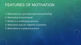 Motivation, Co-ordination & Communication | PPTX