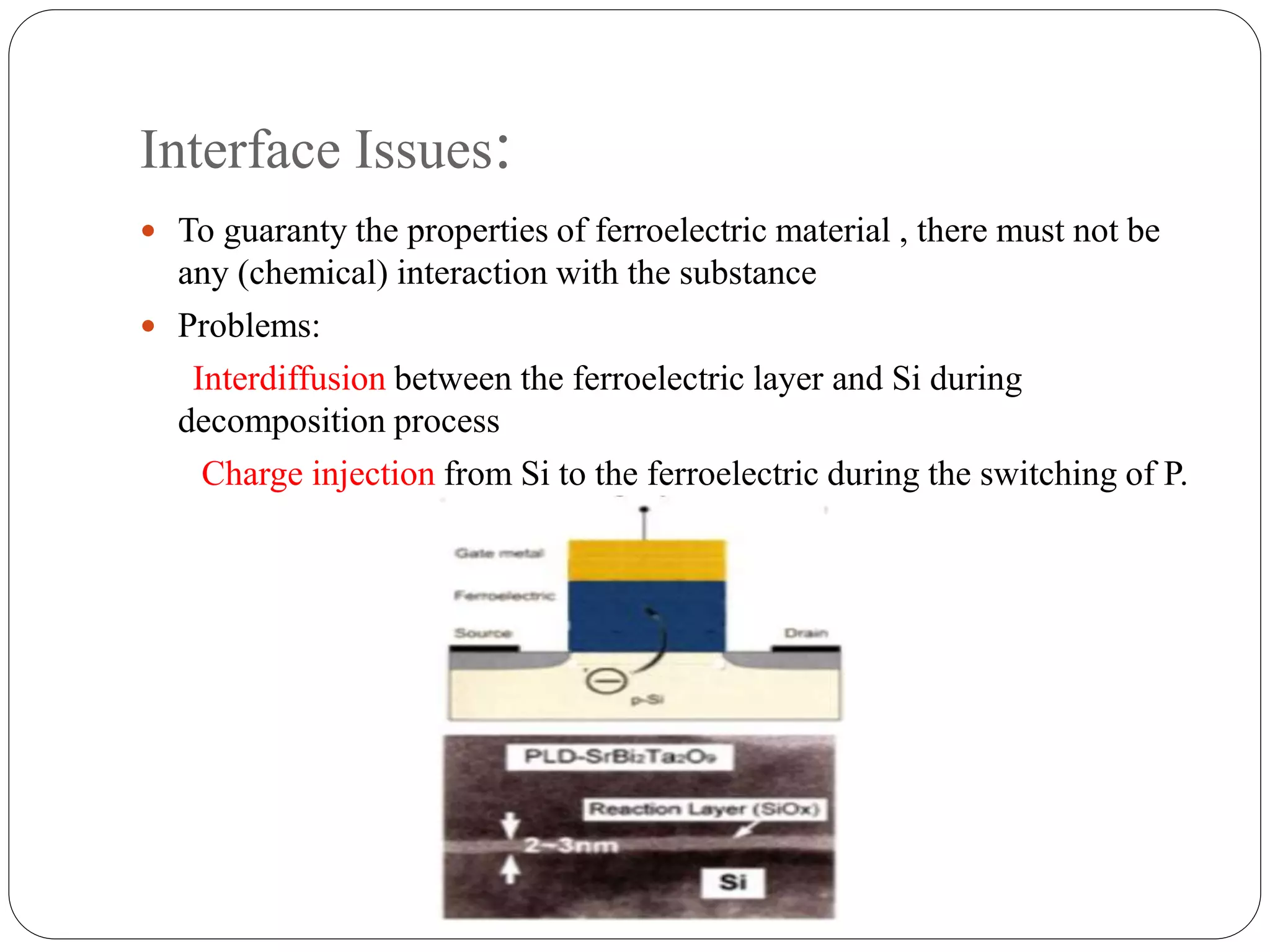 Mfsfet metal ferroelectric semiconductor field effect transistor | PPTX