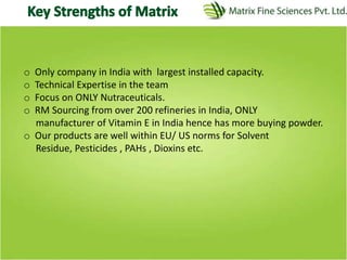 Matrix Fine Sciences Pvt Ltd | PPTX