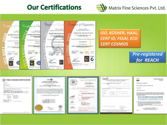 Matrix Fine Sciences Pvt Ltd | PPTX