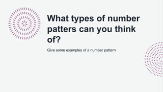 Number Patterns 1 Lesson | PPT