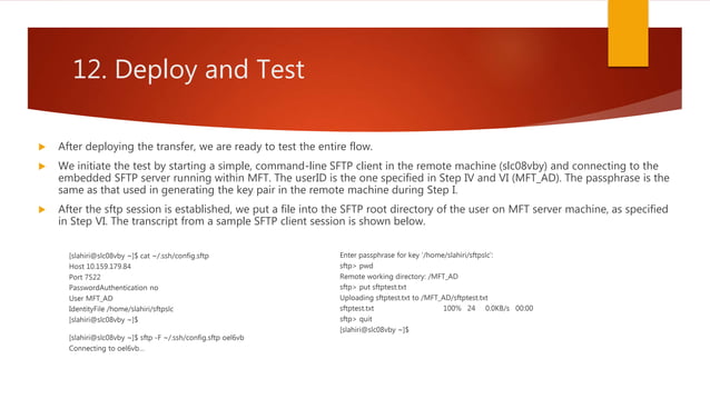 Oracle Managed Files Transfer Key Based Authentication Ppt