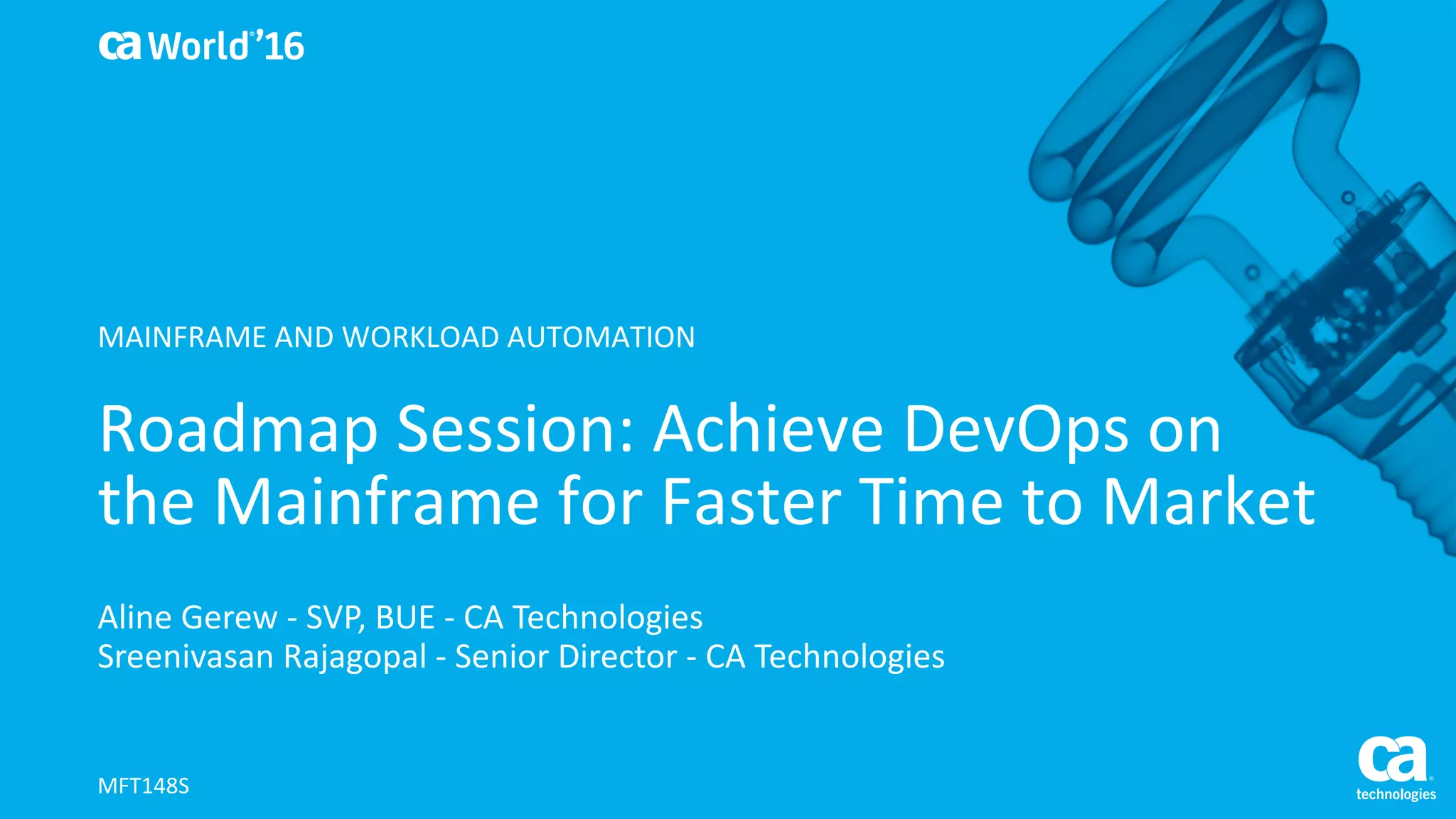 Roadmap Session: Achieve DevOps on the Mainframe for Faster Time to ...