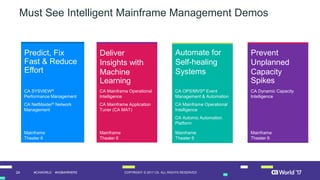 Strategic Direction Session: Deliver Next-Gen IT Ops with CA Mainframe ...