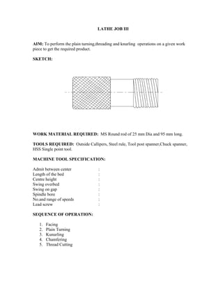 Manufacturing technology lab-1 | DOC
