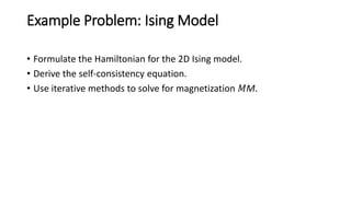 Introduction to Mean Field Theory(MFT).pptx