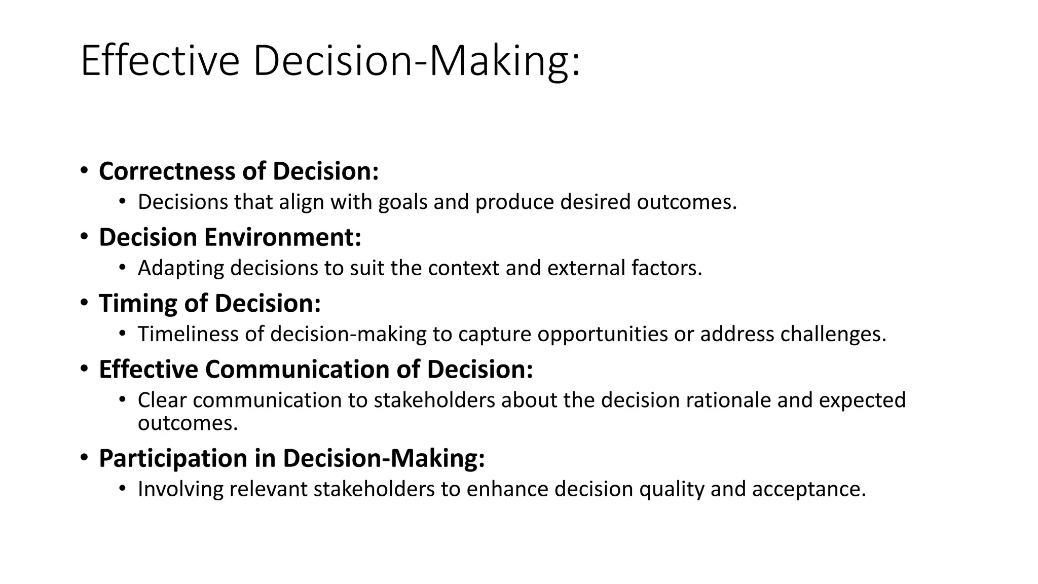 MF UNIT 4 DECISION MAKING.pptx | Free Download