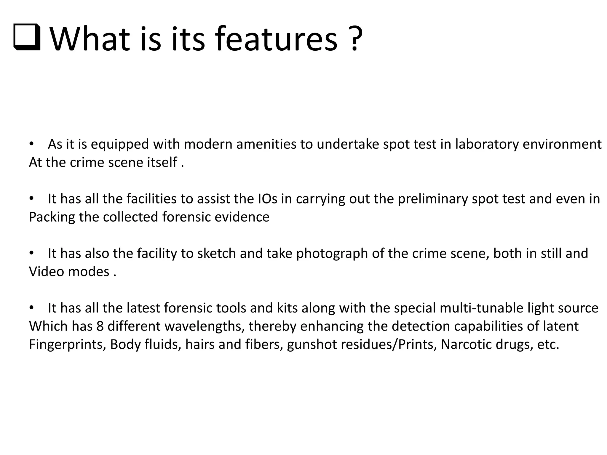 Mobile Forensic Van (MFV) | PPTX