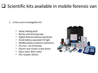 Mobile Forensic Van (MFV) | PPTX
