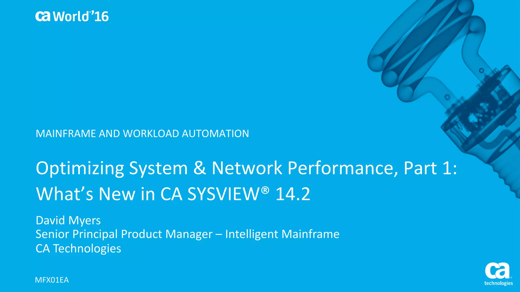 Pre-Con Ed: Optimizing System & Network Performance Part I: What's New ...