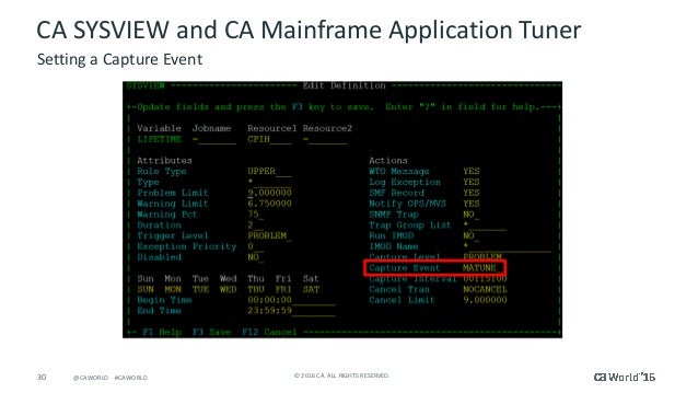 Pre-Con Ed: Accelerate MTTR using CA SYSVIEW® and CA Mainframe Applic…