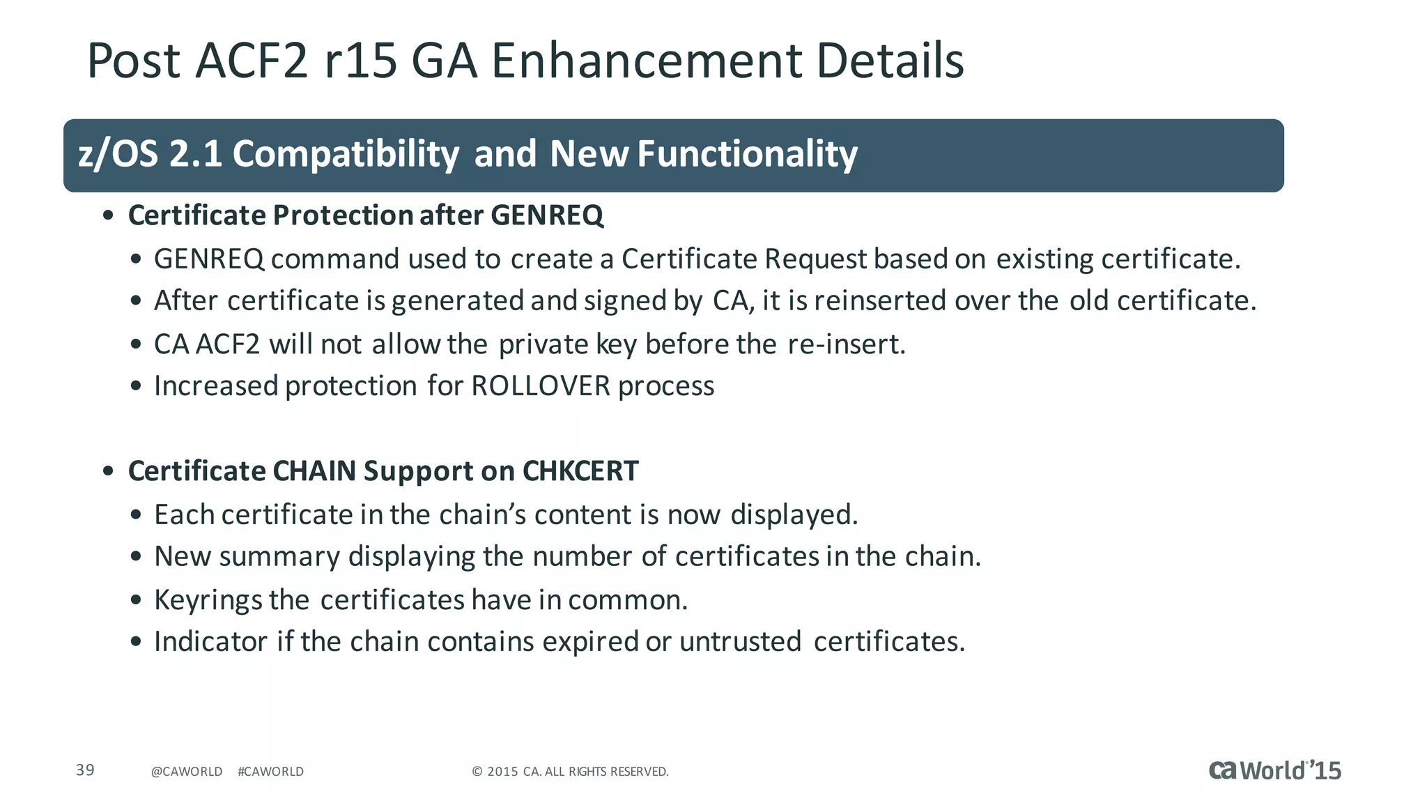 CA ACF2™ and CA Top Secret® Part 1: The Road Leading to r16 and ...