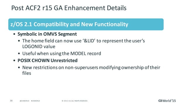 CA ACF2™ and CA Top Secret® Part 1: The Road Leading to r16 and ...