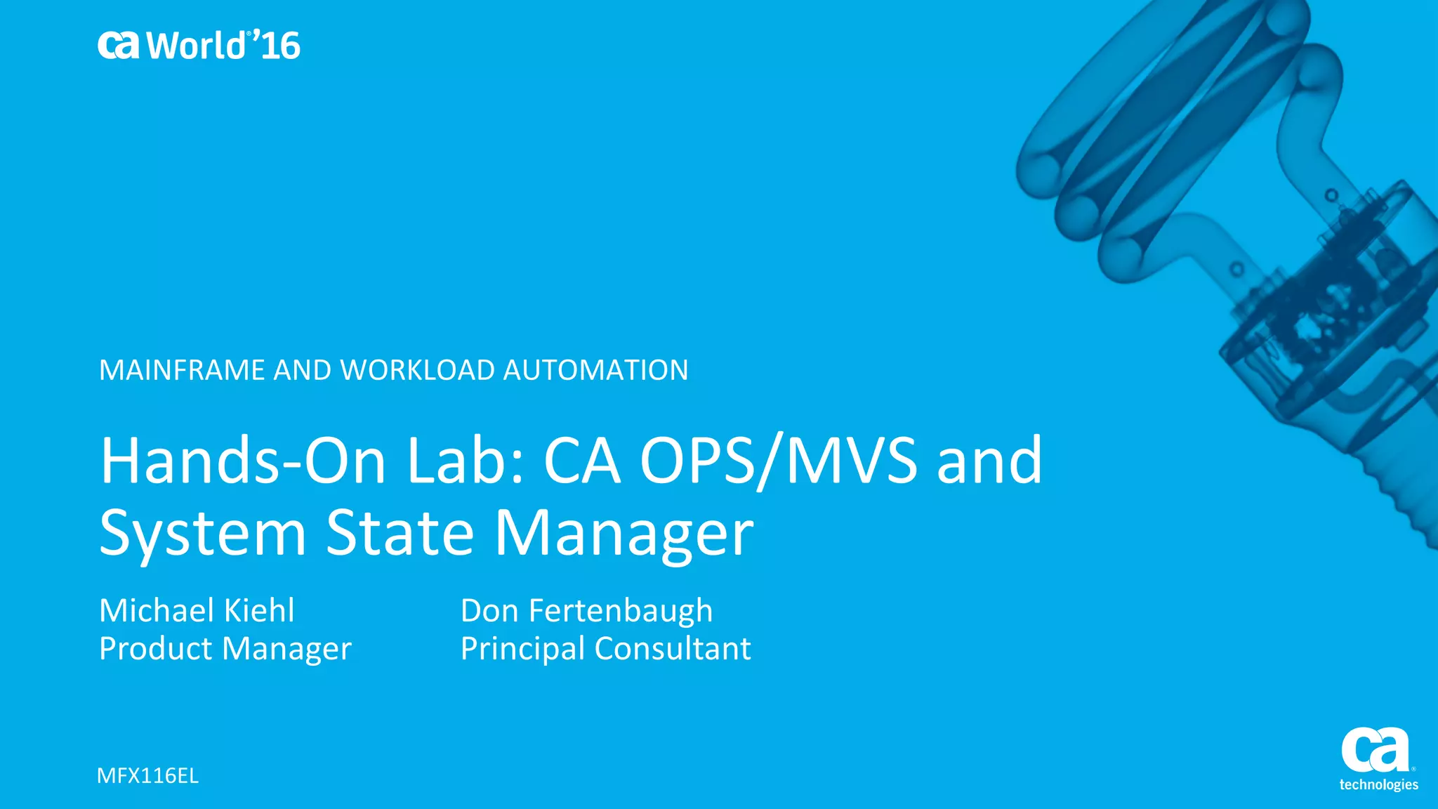 Hands-On Lab: CA OPS/MVS and System State Manager | PDF | Operating ...