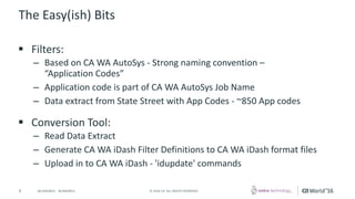 Use Case: Migrating from Terma Jaws to CA Workload Automation iDash | PPT