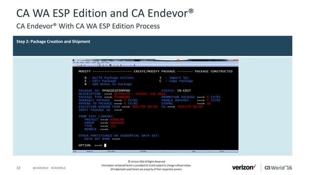 Case Study: Verizon - CA Workload Automation ESP Edition: Best Practice’s, DevOps, Change ...