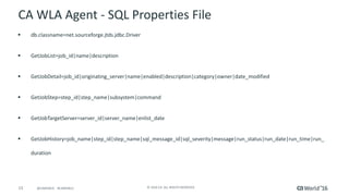 Hands-On Lab: CA Workload Automation Advanced Integrations and Agents | PPT