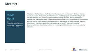 The Importance of Mainframe Security Education | PDF