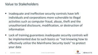 The Importance of Mainframe Security Education | PPT
