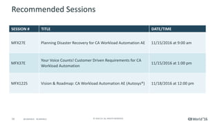 Pre-Con Ed: Deep Dive into CA Workload Automation Agent Job Types | PPT