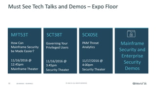 Pre-Con Ed: CA ACF2 and CA Top Secret – Part 2: Advanced Security ...