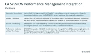 Pre-Con Ed: CA OPS/MVS and the Power of Integration | PPT