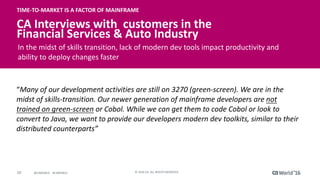 Pre-Con Ed: Achieving Continuous Test & Delivery for Mainframe with CA ...