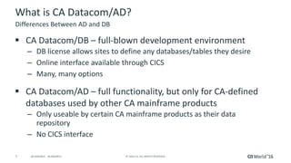 CA Datacom®/AD Installation/Upgrade and Maintenance | PPT