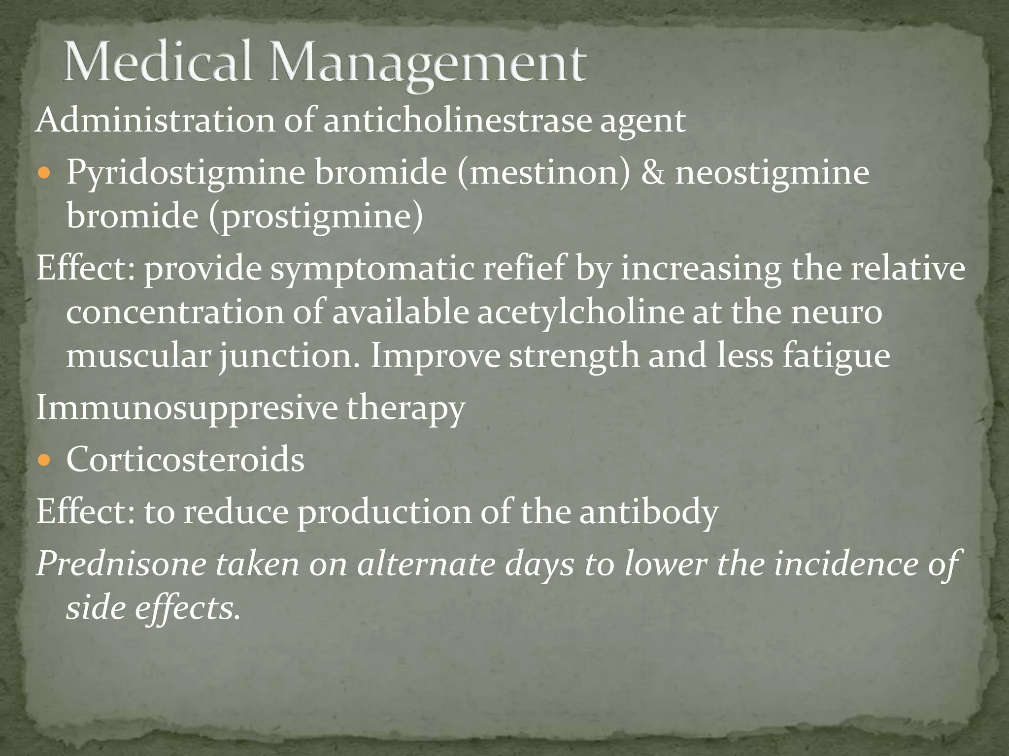 Myasthenia gravis | PPTX